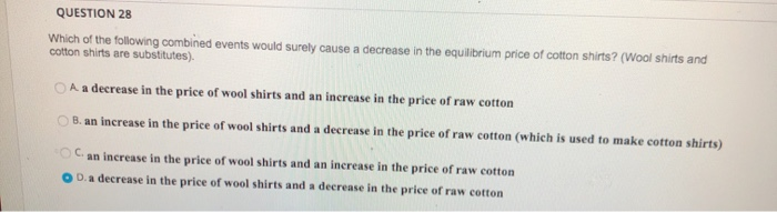 Solved QUESTION 28 Which of the following combined events | Chegg.com