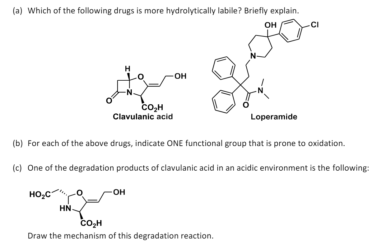 Solved (a) ﻿Which of the following drugs is more | Chegg.com