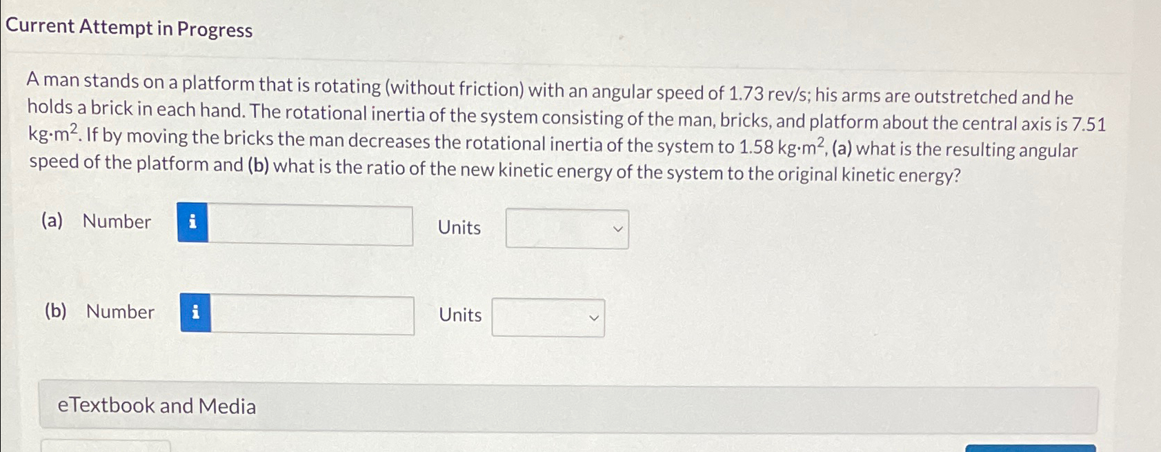 Solved Current Attempt in ProgressA man stands on a platform | Chegg.com