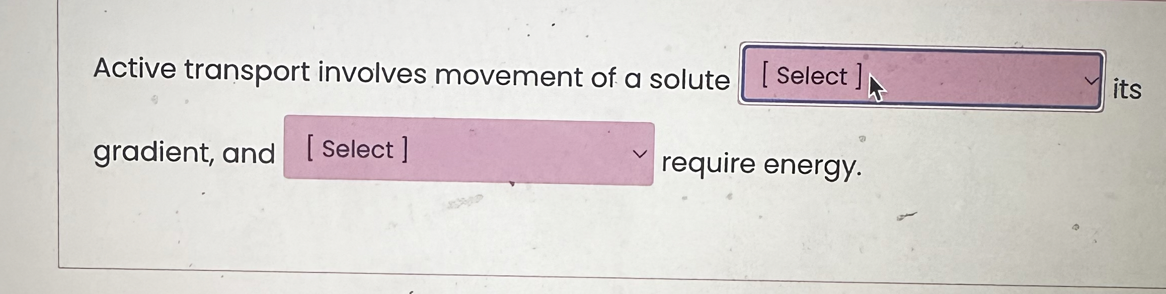 Solved Active transport involves movement of a | Chegg.com