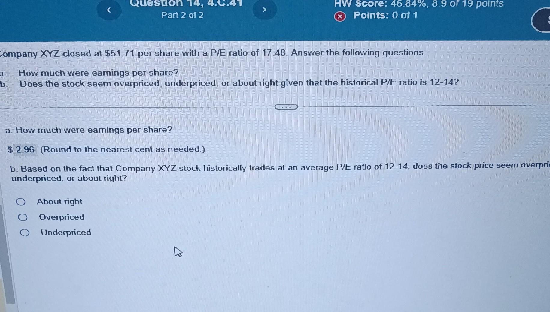 Solved Suppose you bought XYZ stock 1 year ago for $5.4.3 | Chegg.com