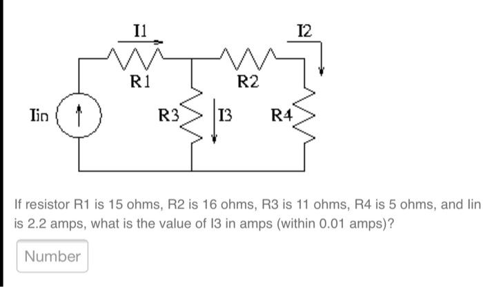 Solved If resistor R1 is 15 ohms, R2 is 16 ohms, R3 is 11 | Chegg.com