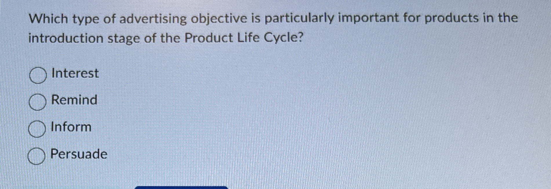 Solved Which type of advertising objective is particularly | Chegg.com