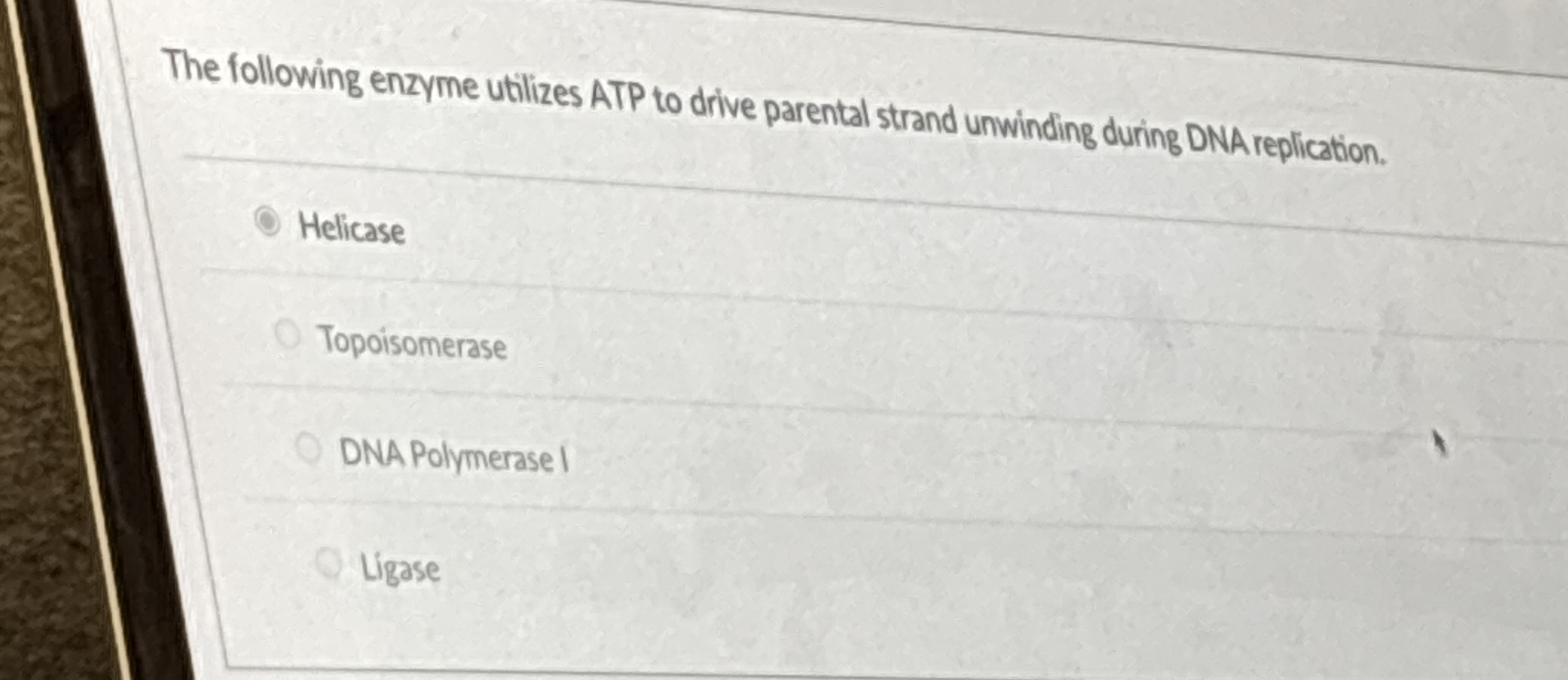 Solved The following enzyme utilizes ATP to drive parental | Chegg.com