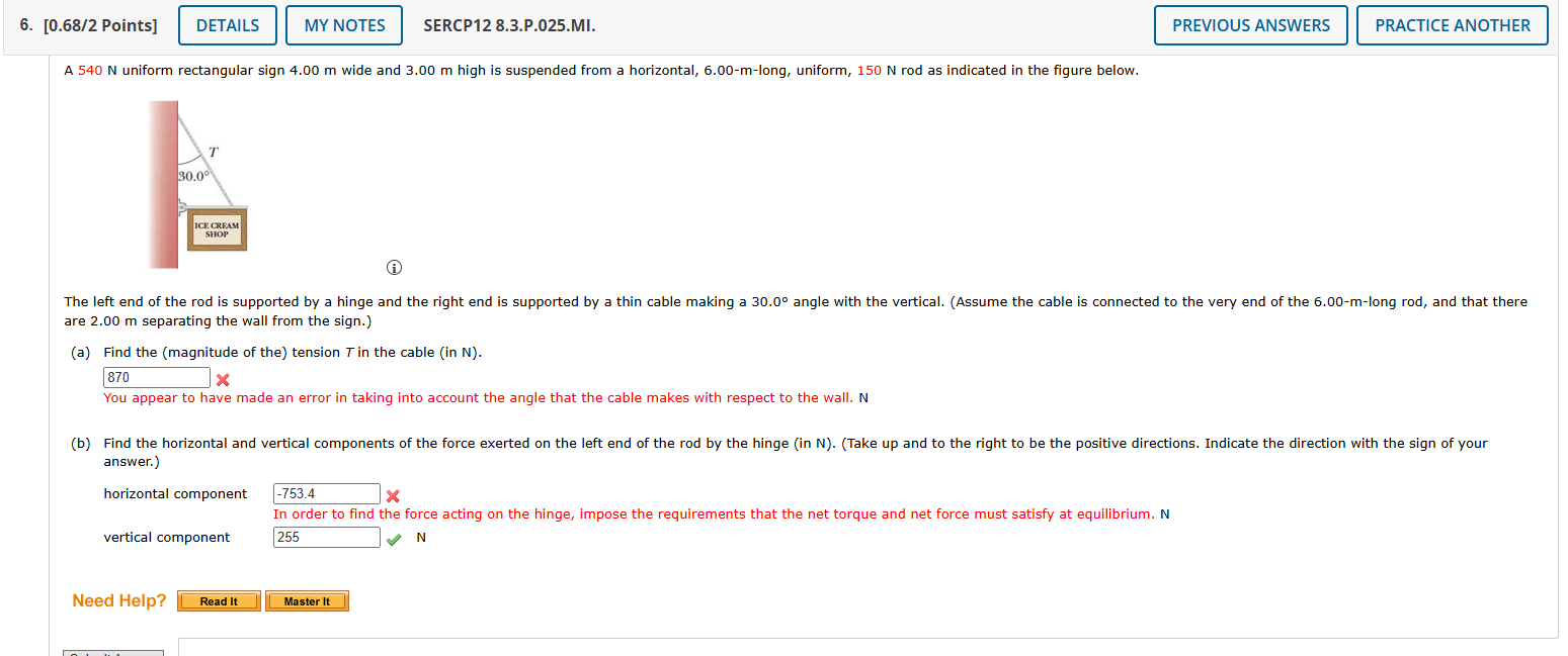 Solved magnitude9You have a sign mistake on one of the | Chegg.com