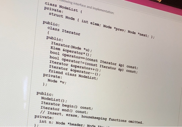 Solved Ving Interface And Implementation Class Nodelist 