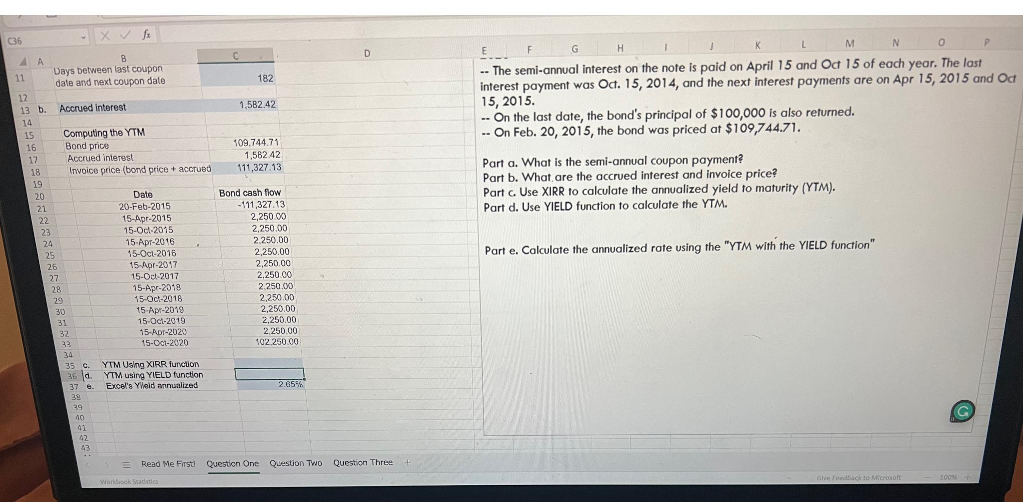 Solved Can you show how to answer part c and d in excel. | Chegg.com