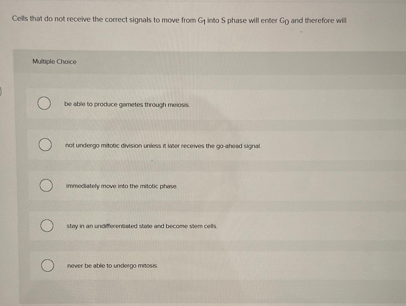 Solved Cells that do not receive the correct signals to move | Chegg.com