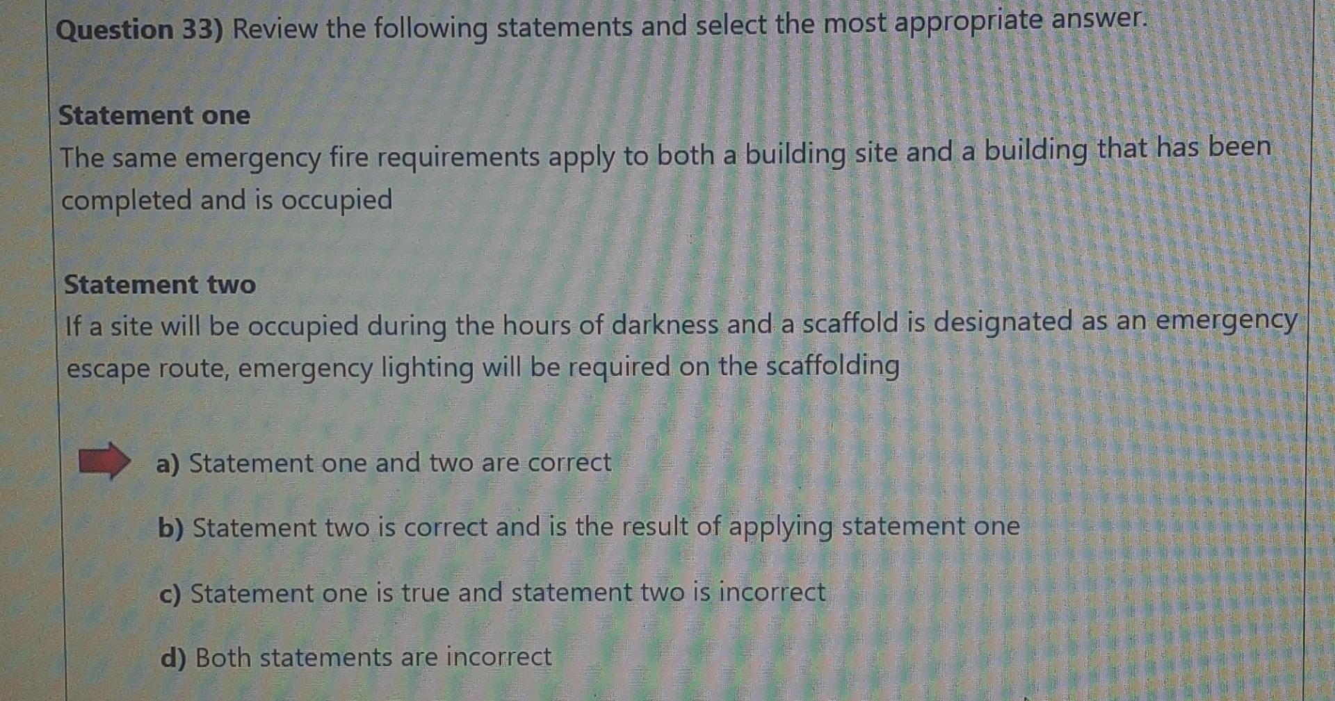 Question 33) Review the following statements and | Chegg.com