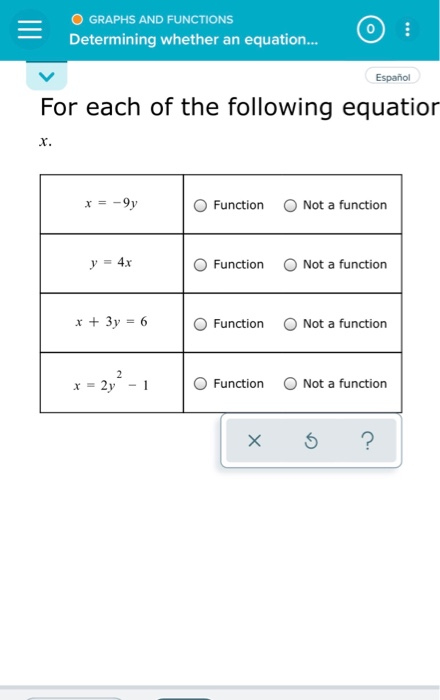 Solved FOR EACH OF THE FOLLOWING EQUATIONS, DETERMINE WETHER | Chegg.com