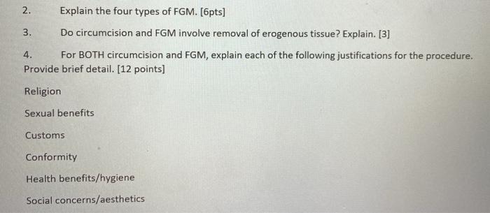 Solved 2. Explain the four types of FGM. (6pts] 3. Do | Chegg.com