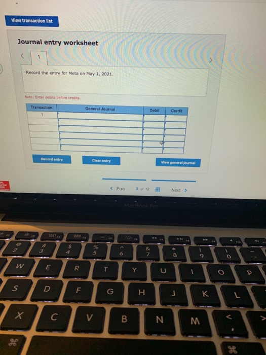 Solved On May 1, 2021, Meta Computer, Inc., enters into a | Chegg.com
