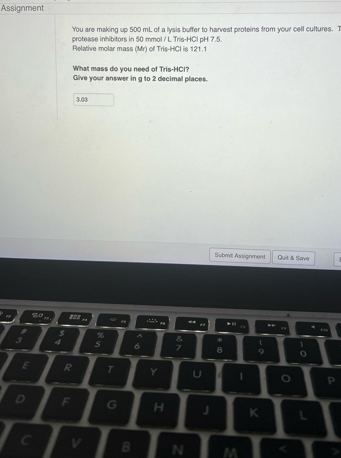 Solved AssignmentYou are making up 500mL ﻿of a lysis buffer | Chegg.com