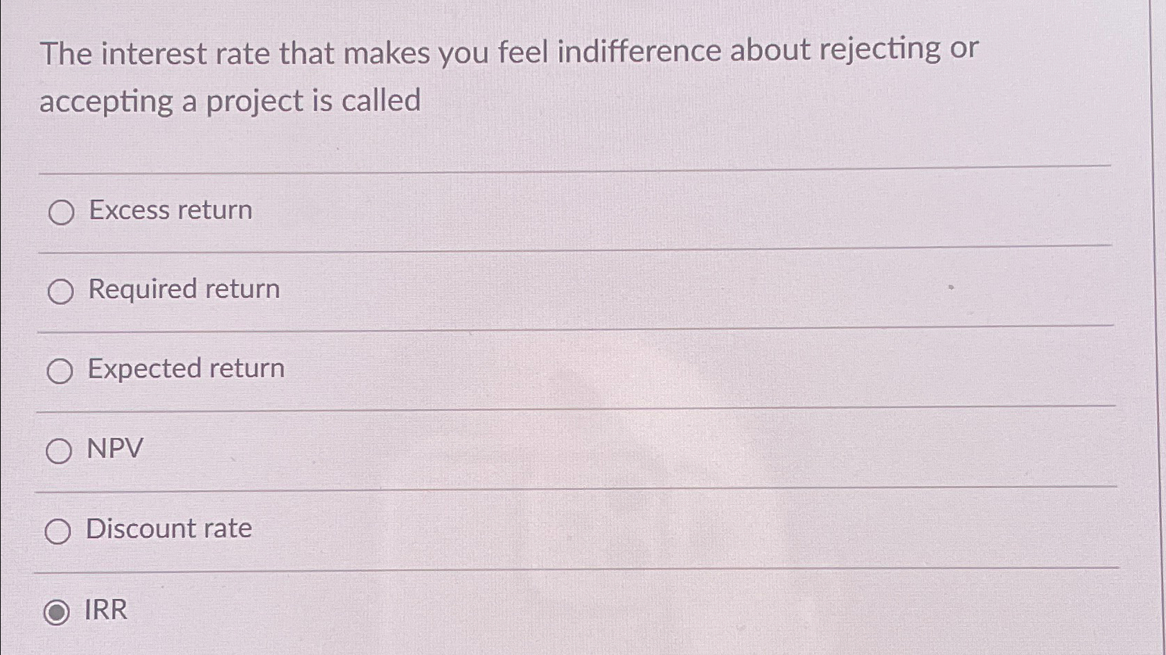 Solved The interest rate that makes you feel indifference | Chegg.com