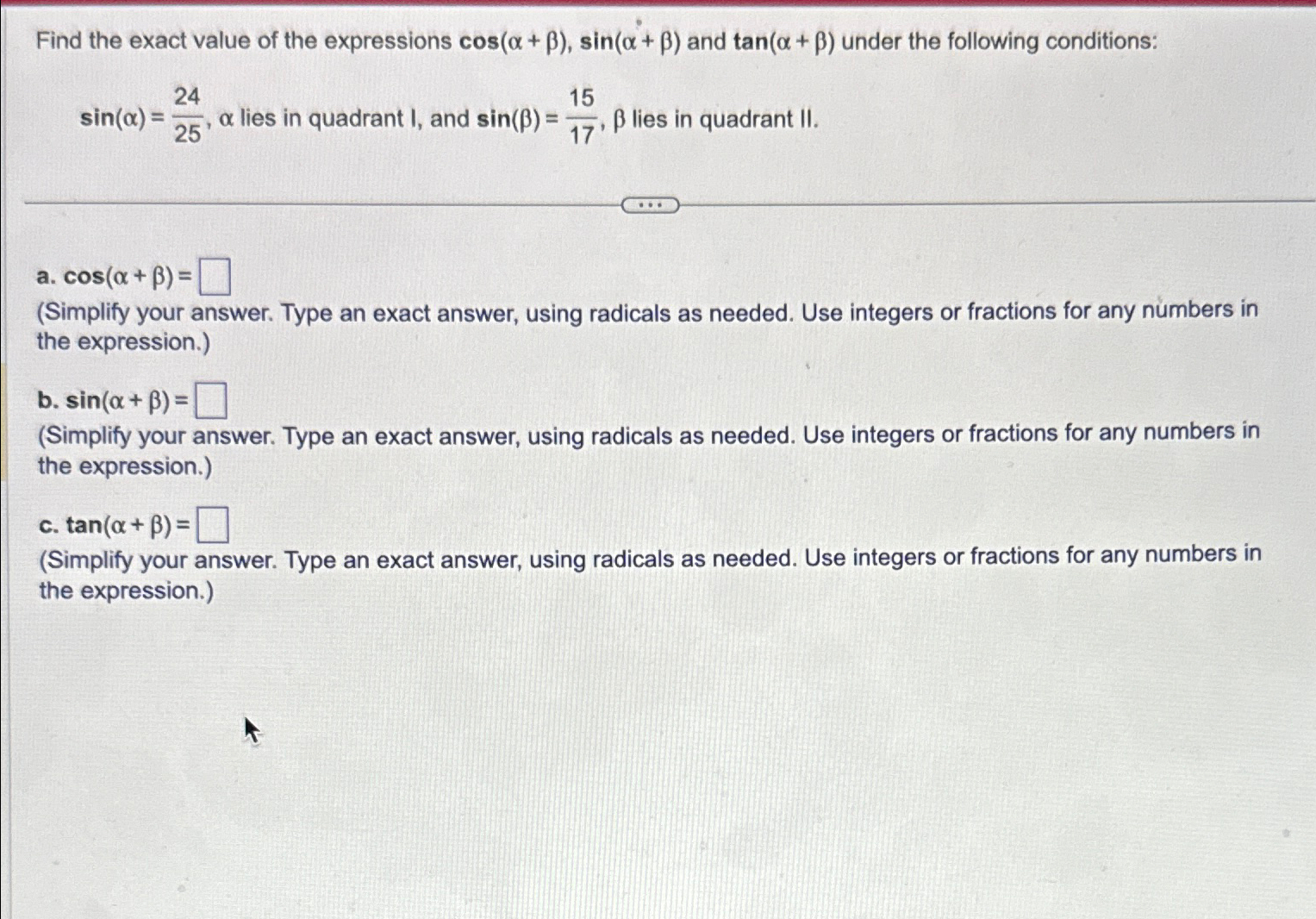 Solved Find the exact value of the expressions | Chegg.com