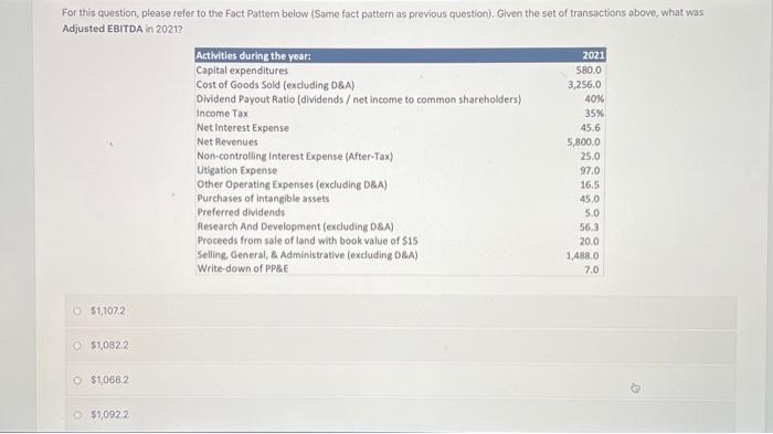 For this question, please refer to the Fact Pattern | Chegg.com