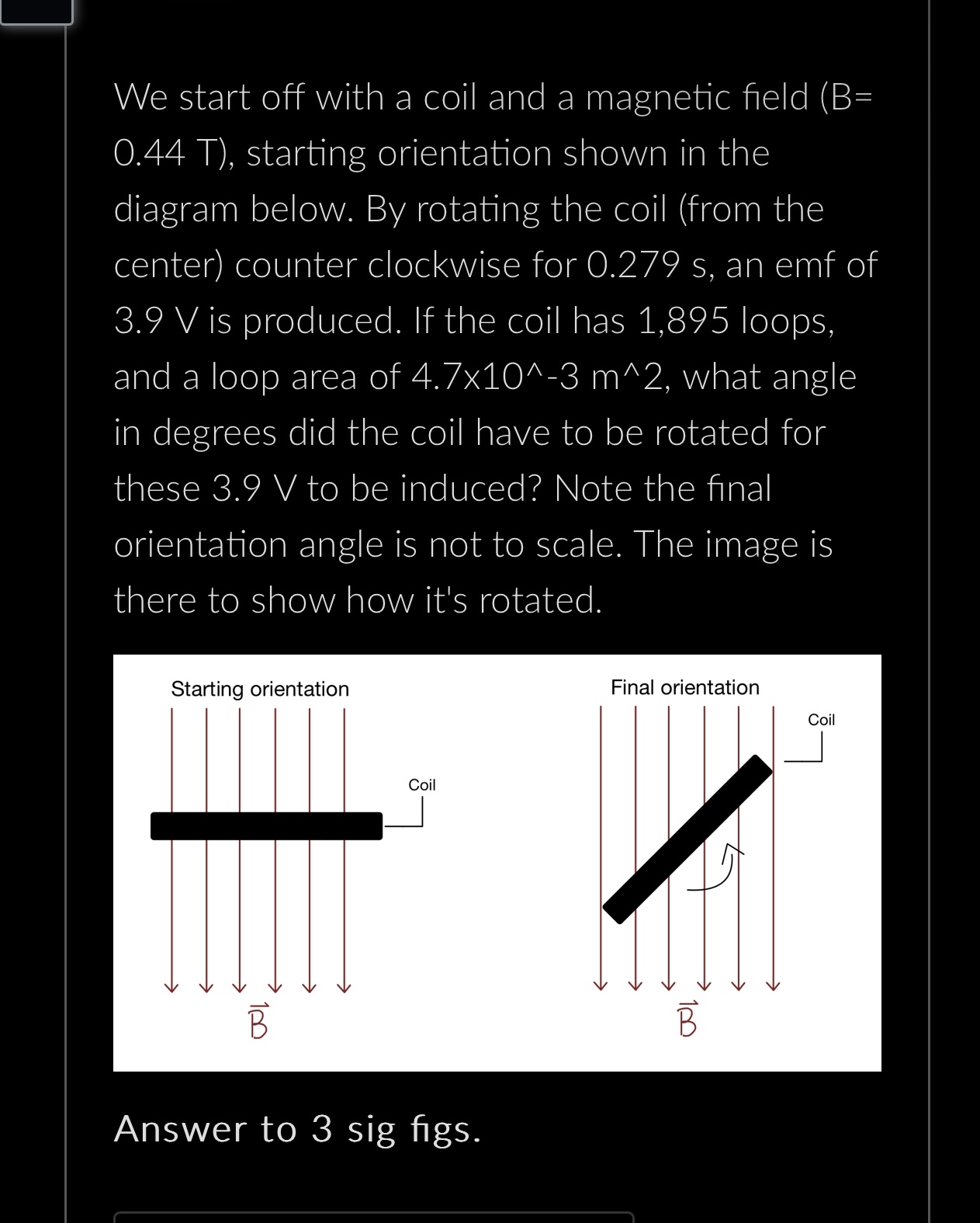 Solved We start off with a coil and a magnetic field | Chegg.com