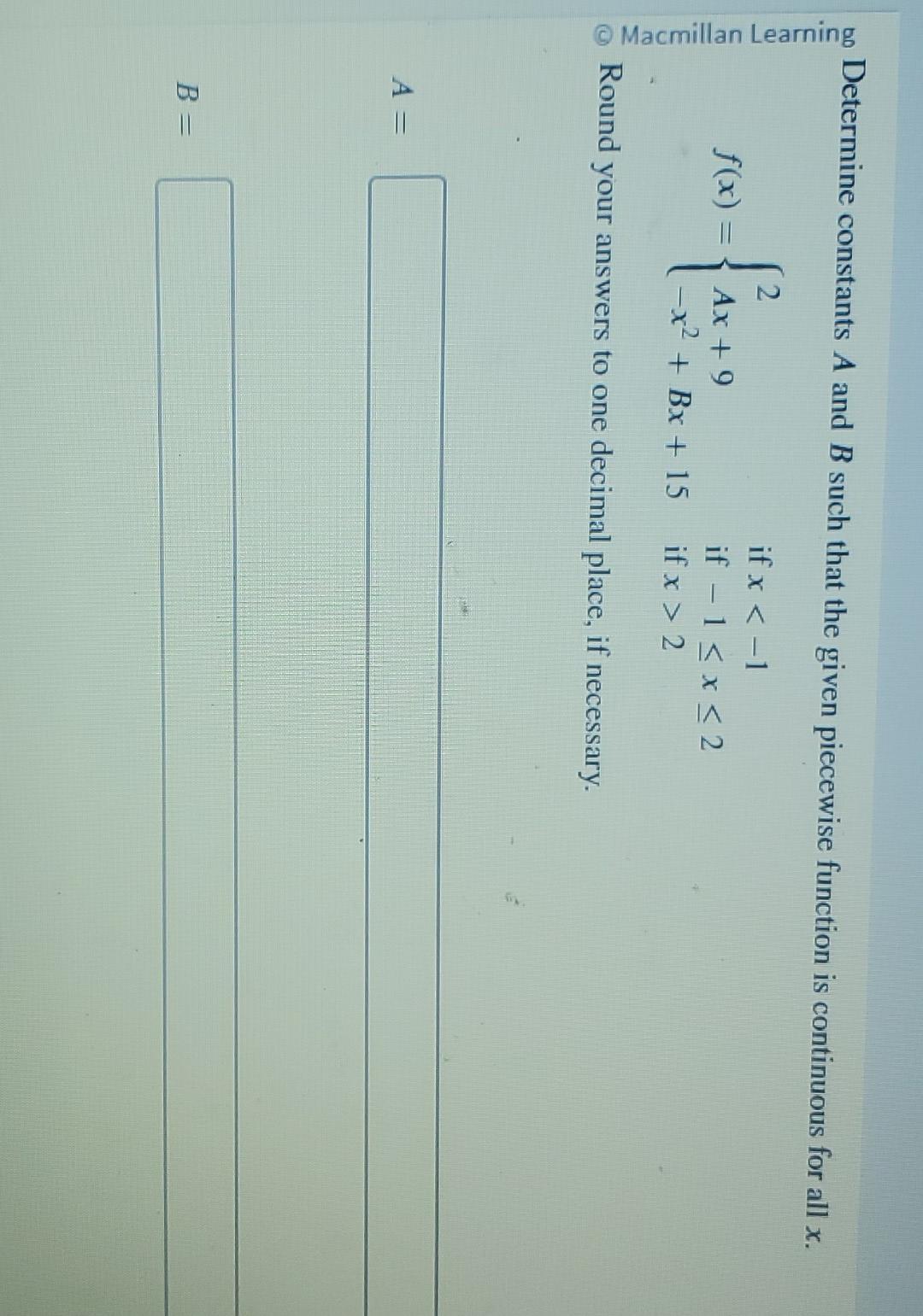 Solved Determine the interval over which function f is | Chegg.com