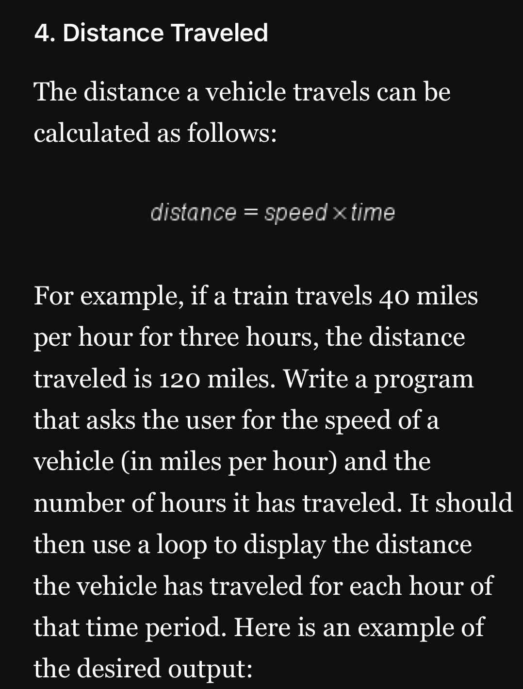Solved Distance TraveledThe distance a vehicle travels can | Chegg.com