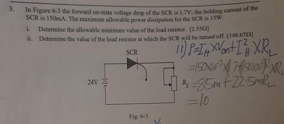 Solved In Figure 6-3 ﻿the forward on-state voltage drop of | Chegg.com
