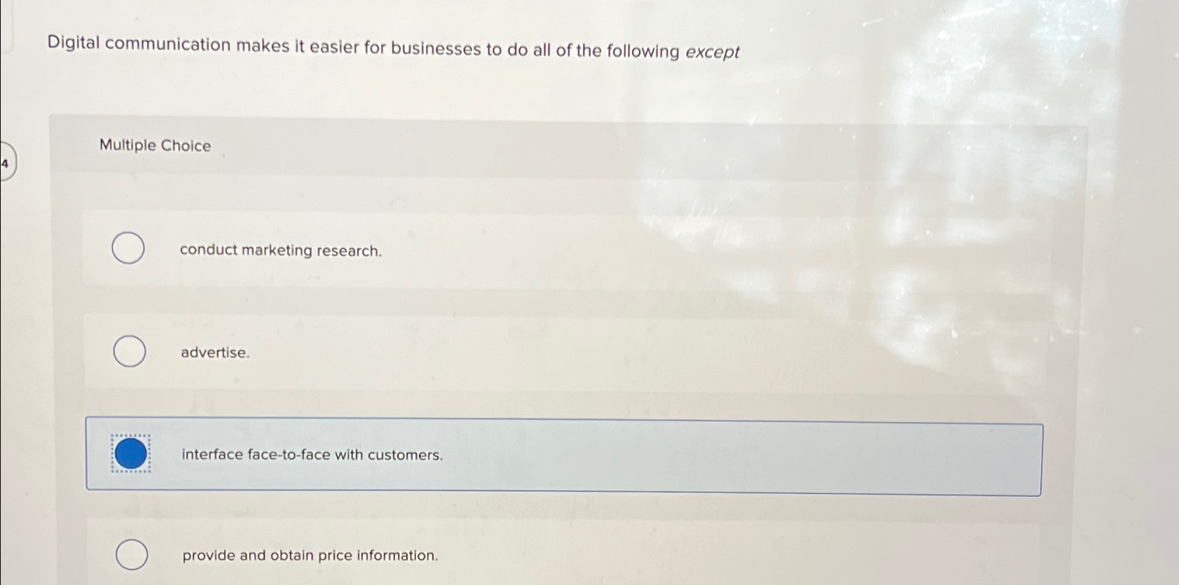 Solved Digital communication makes it easier for businesses | Chegg.com