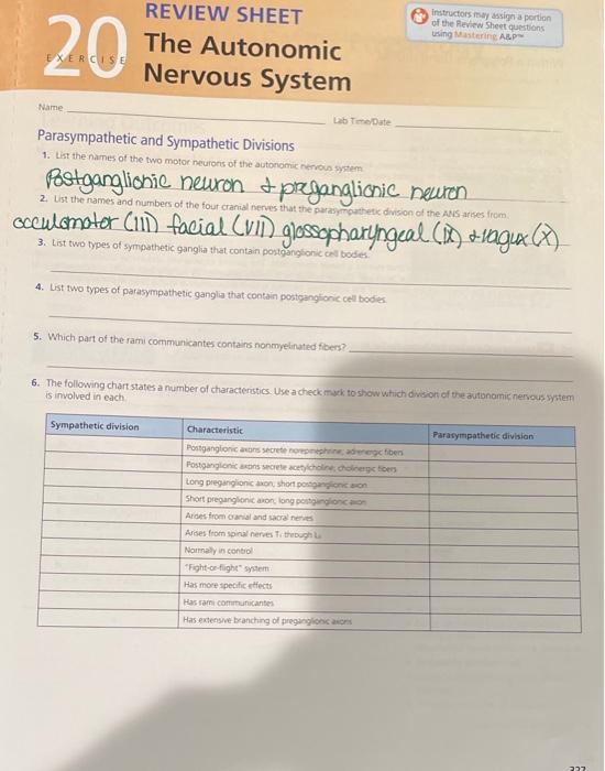 Instructors assign a portion of the Review | Chegg.com