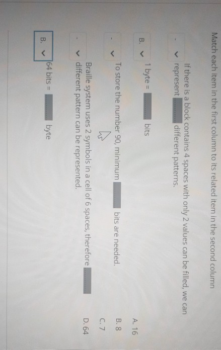Solved Match each item in the first column to its related | Chegg.com