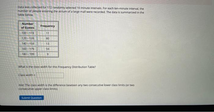 Solved Data was collected for 172 randomly selected 10 | Chegg.com