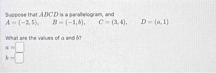 Solved Find the vector AB in R2 given in the figure. AB= | Chegg.com