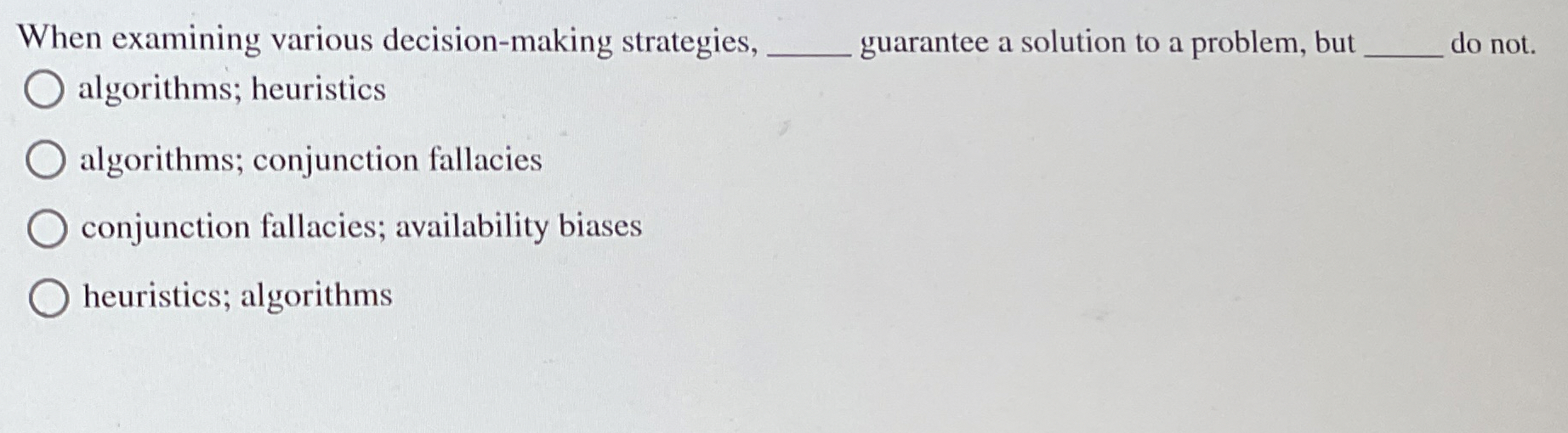 Solved When examining various decision-making | Chegg.com