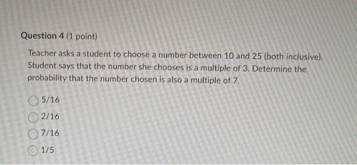 Solved Teacher asks a student to choose a number between 10 | Chegg.com