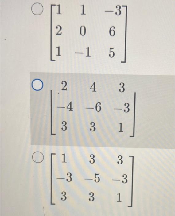 Solved Which of the following matrices is diagonalizable? | Chegg.com