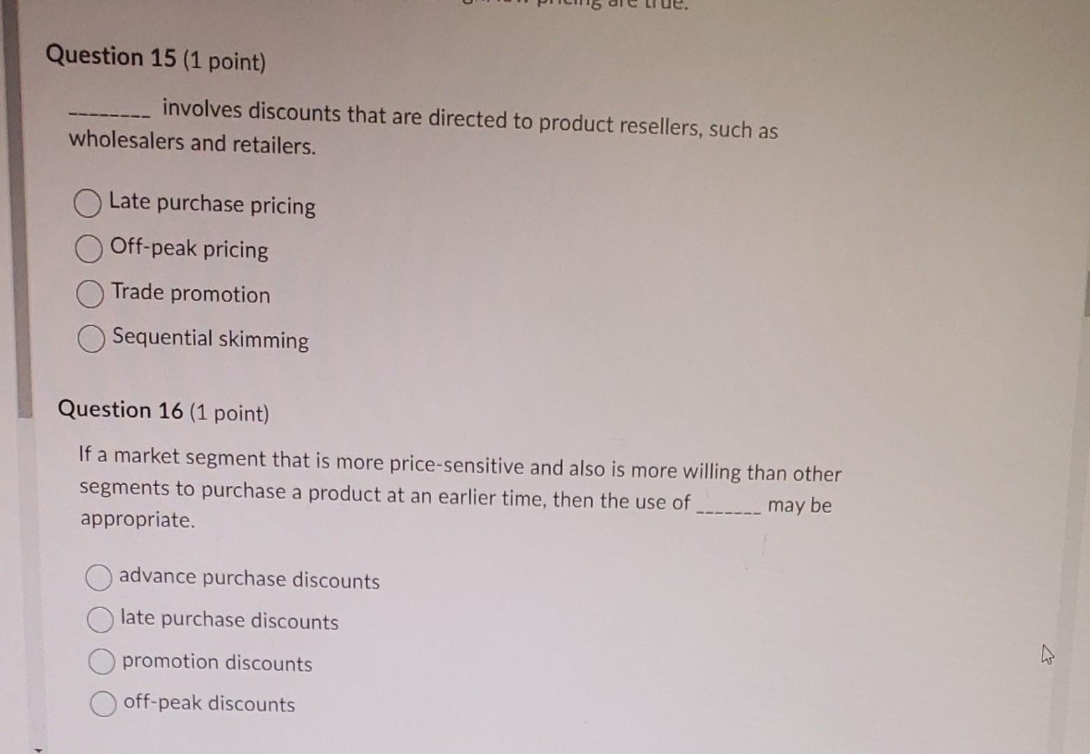 Solved involves discounts that are directed to product | Chegg.com