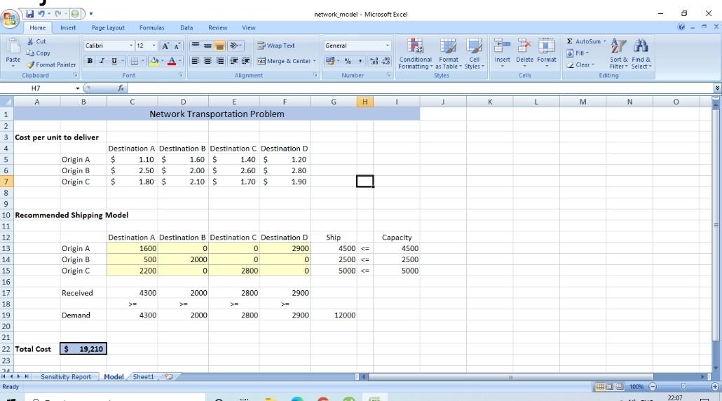 Solved Х AutoSum- . Insert Delete Format 2 Clear Sort & Find | Chegg.com
