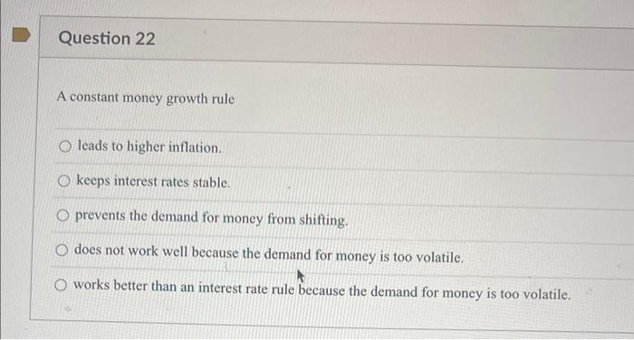 Solved The policy by which the central bank keeps the growth | Chegg.com