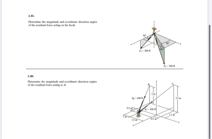 Solved Determine the magnitude and coordinate direction | Chegg.com