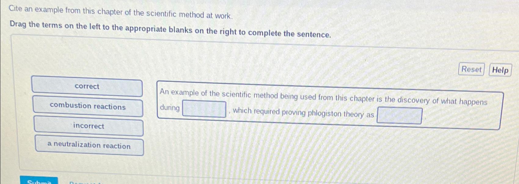 Solved Cite an example from this chapter of the scientific | Chegg.com