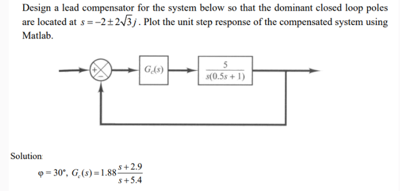 Solved please show all work and include matlab code Design a | Chegg.com