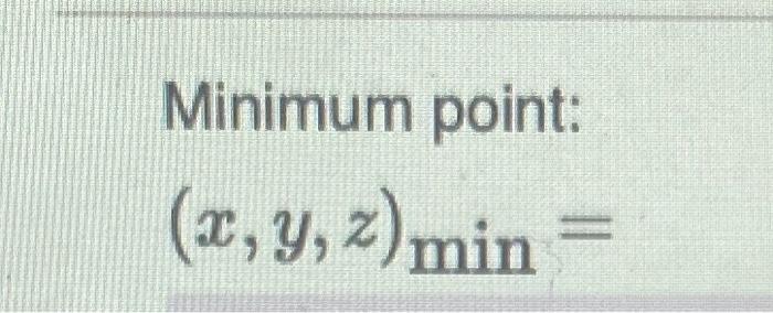 Solved Find the minimum and maximum points of | Chegg.com