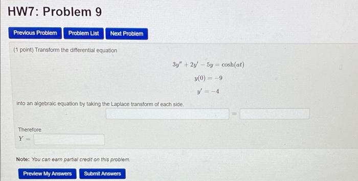 Solved Hw7 Problem 9 Previous Problem Problem List Next 8157