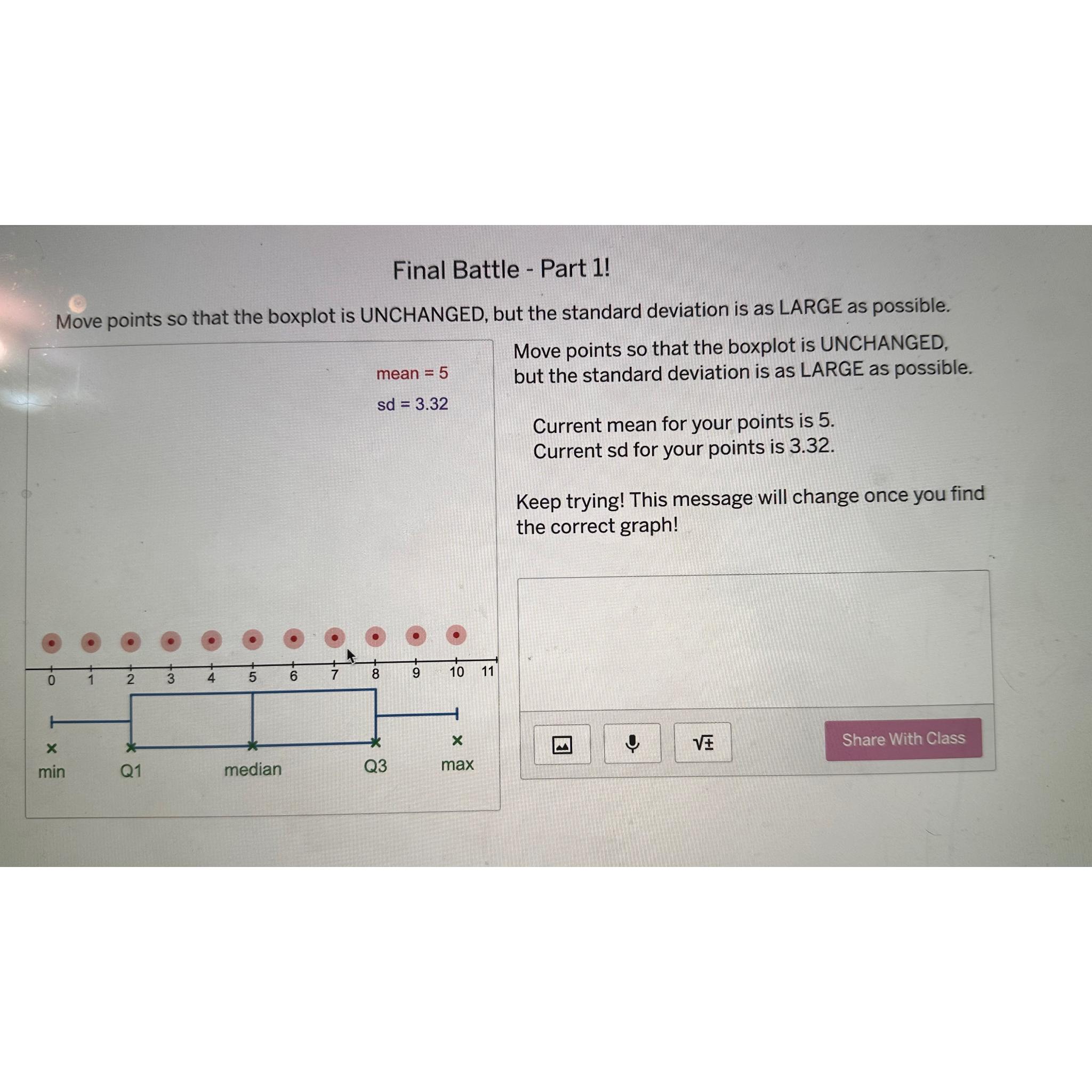 Solved Final Battle - ﻿Part 1!Move points so that the | Chegg.com
