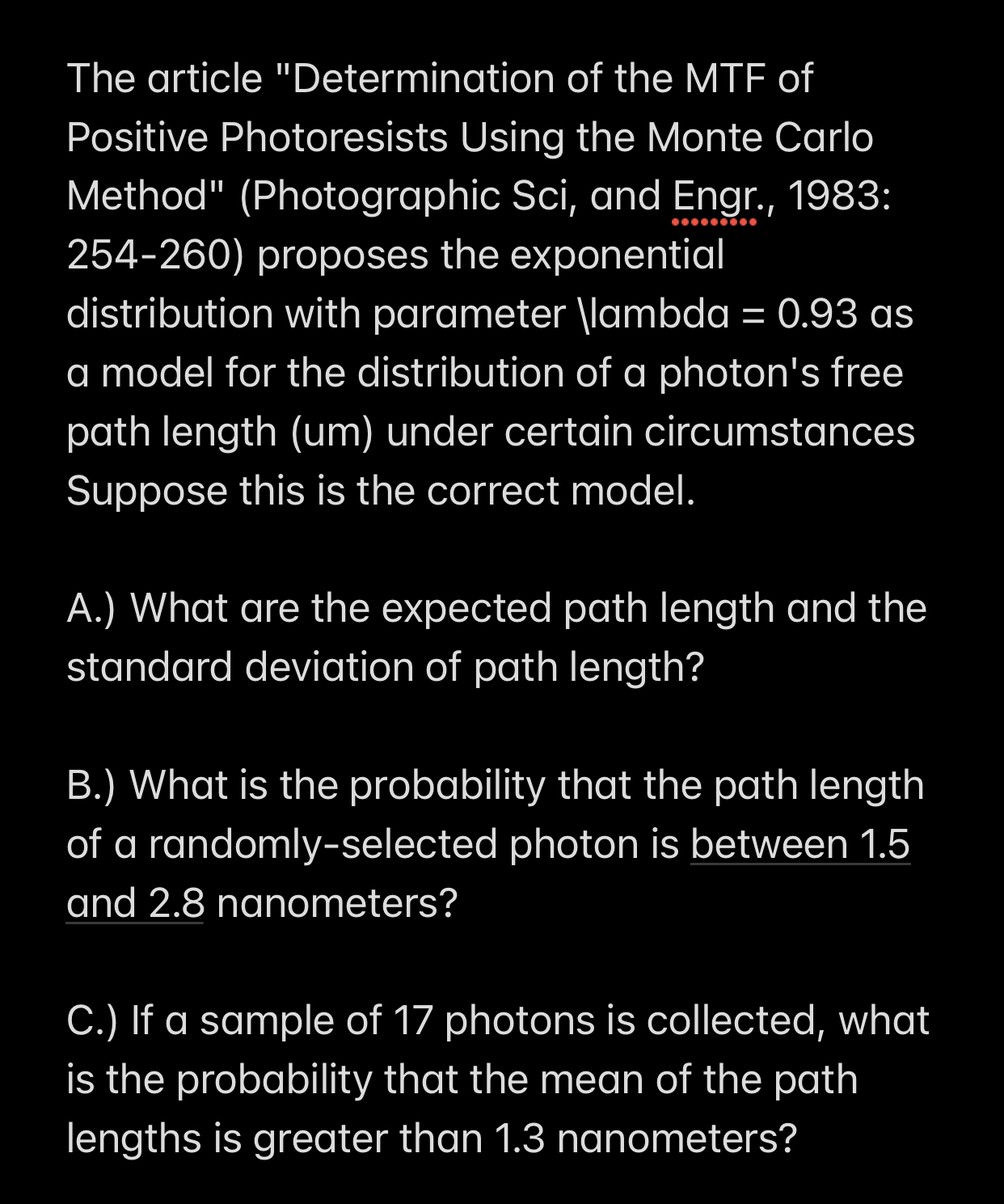 The article "Determination of the MTF of Positive | Chegg.com