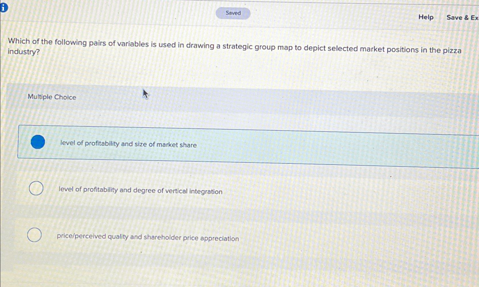 Solved HelpSave & ExWhich of the following pairs of | Chegg.com