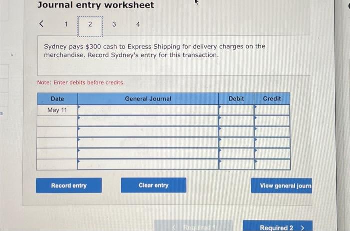 Prepare journal entries that Sydney Retailing (buyer) | Chegg.com