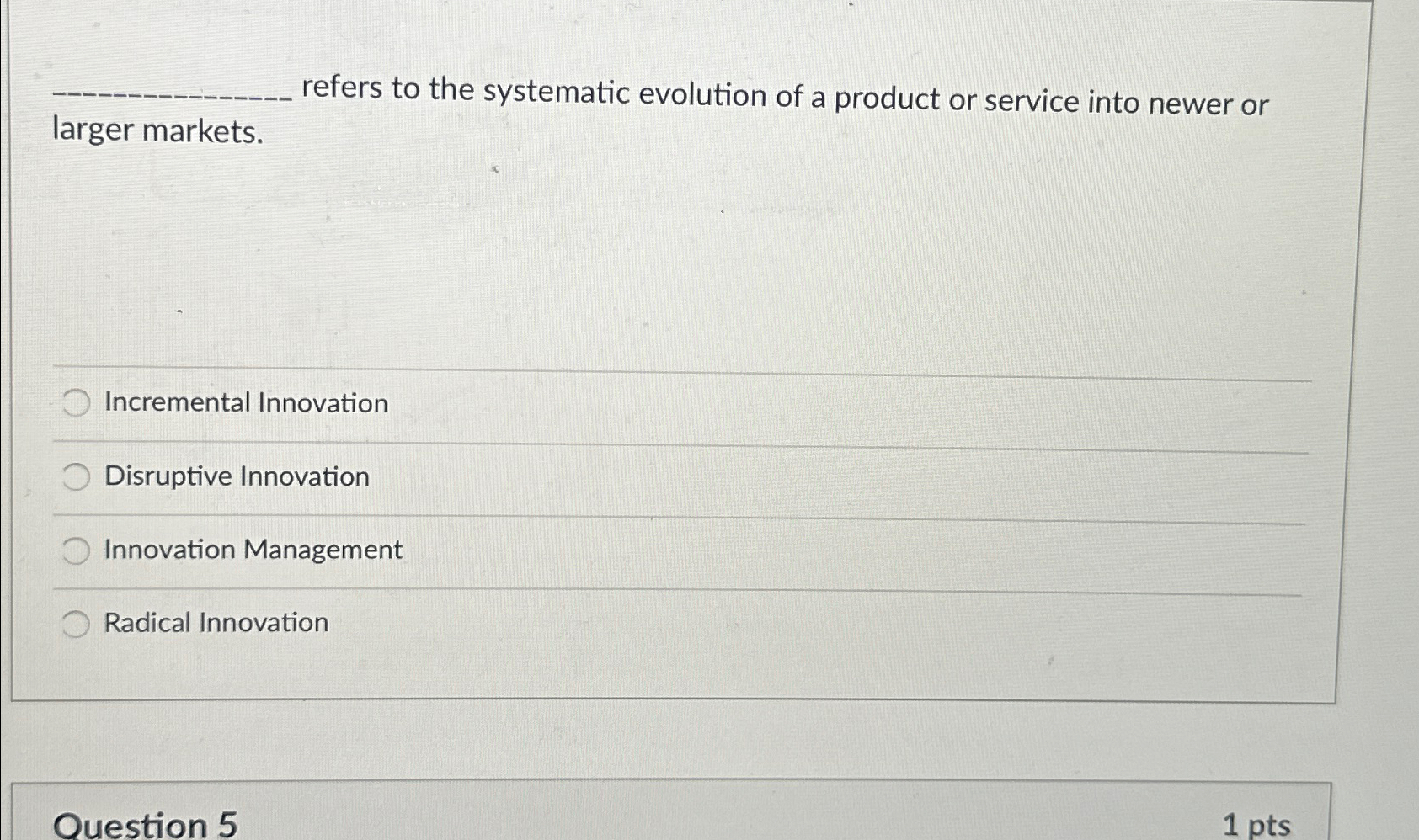 Solved refers to the systematic evolution of a product or | Chegg.com