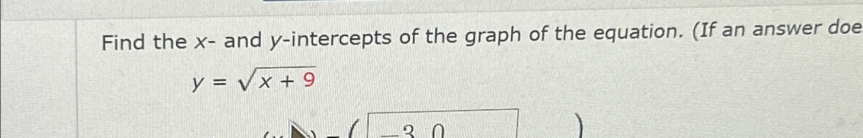 Solved Find the x - ﻿and y-intercepts of the graph of the | Chegg.com