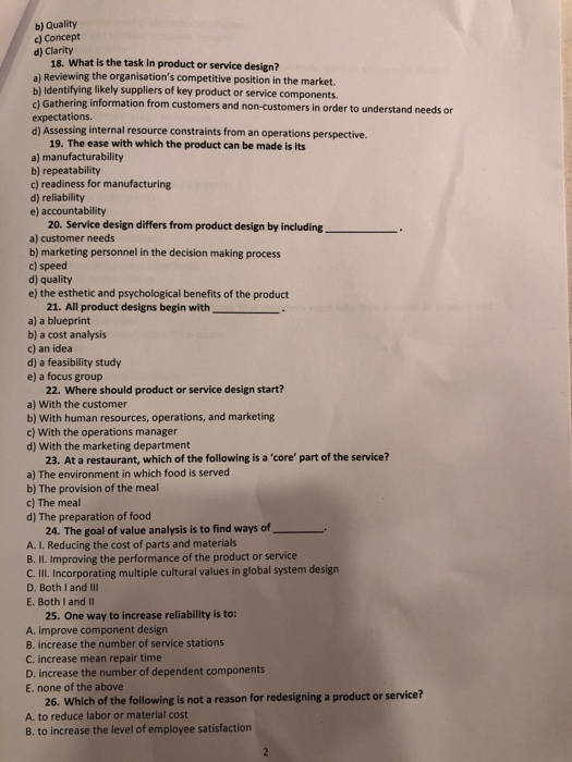 Solved SOLUTION_QUESTIONS_CHAPTER 2 Design of Operations, | Chegg.com