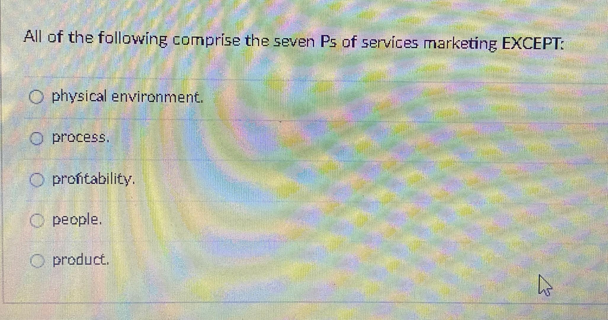 Solved All of the following comprise the seven Ps of | Chegg.com