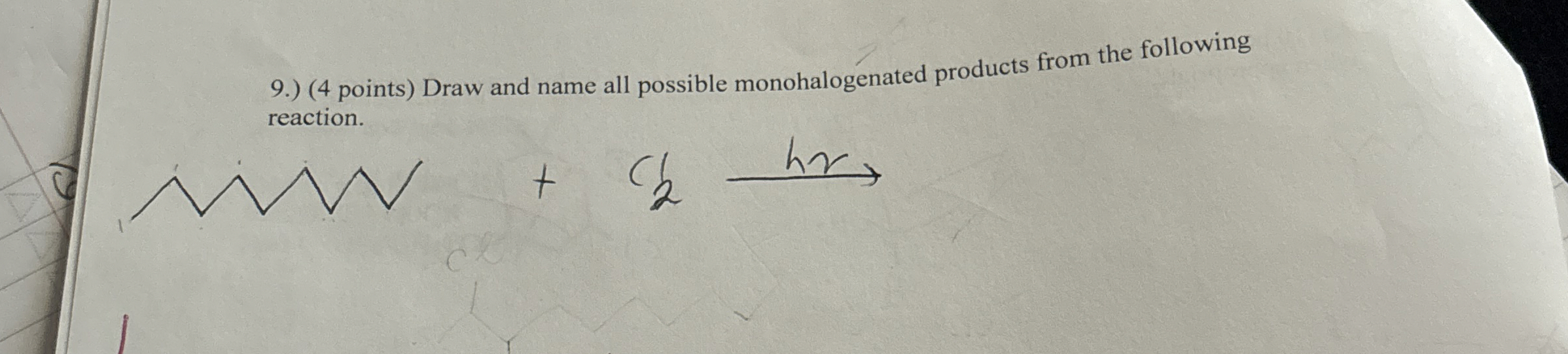 Solved 9.) (4 points) Draw and name all possible | Chegg.com Solved 9.) (4 points) Draw and name all possible | Chegg.com