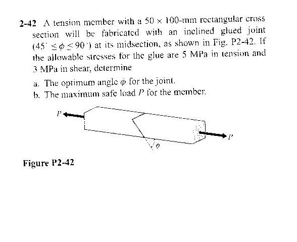 Solved A tension member with a 50 x 100-mm rectangular cross | Chegg.com